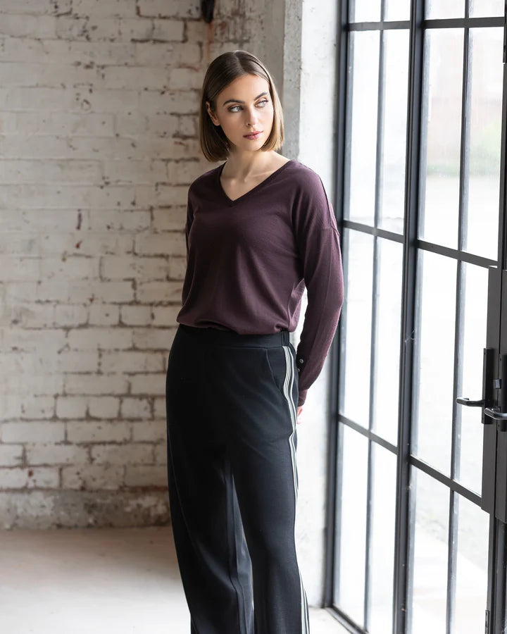 Vassalli "Asher Merino Pant" - Black -Sizes: 10 12 14 16 – Via Vai New Farm
