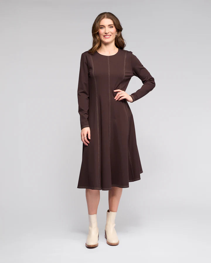 Vassalli "Miner Dress" - Chocolate - Sizes: 8 10 12 14 16 – Via Vai New ...