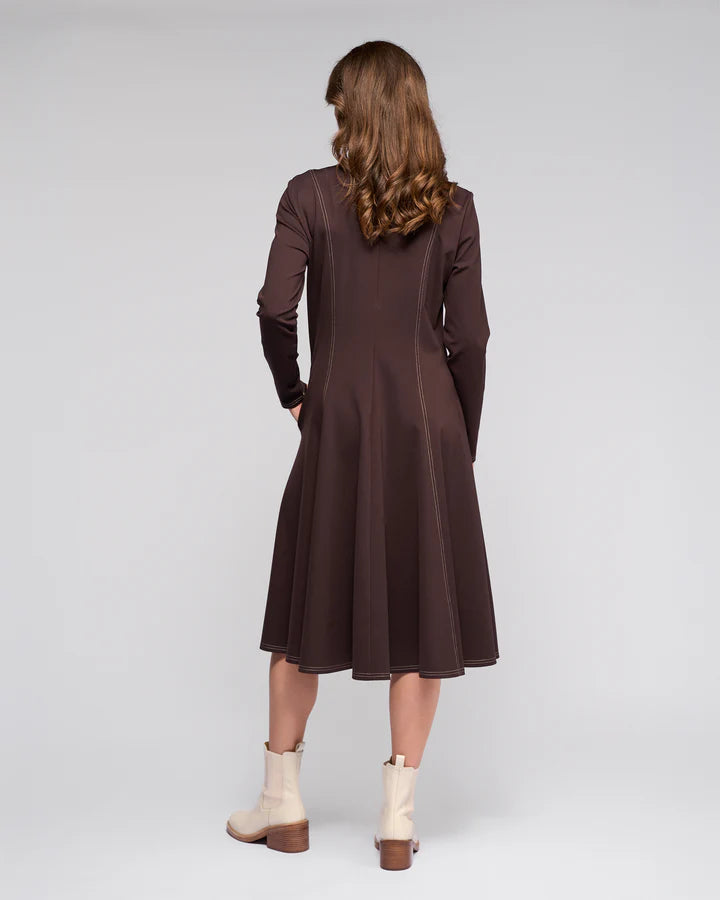 Vassalli "Miner Dress" - Chocolate - Sizes: 8 10 12 14 16 – Via Vai New ...
