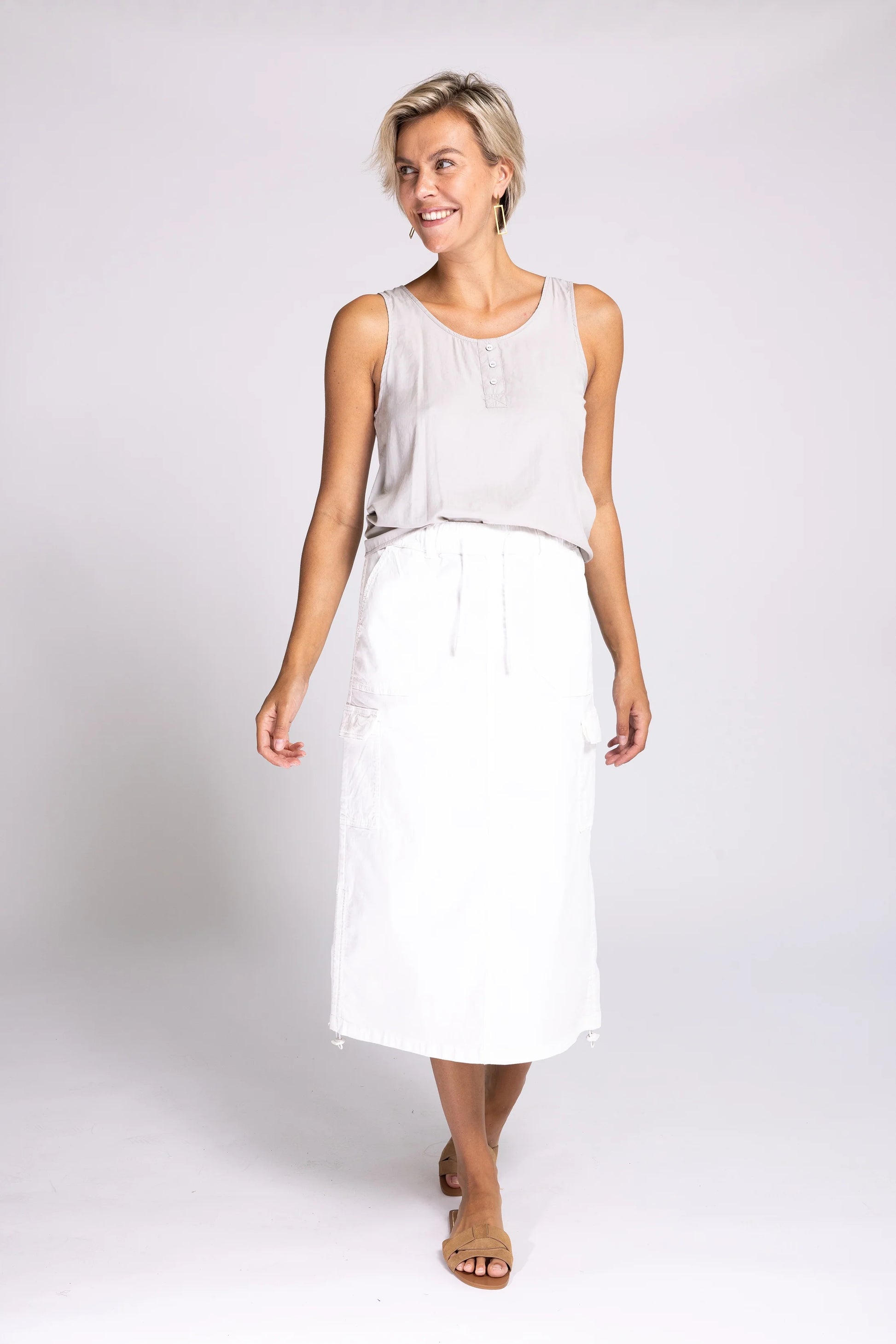 SALE Zhrill "ZHjil Skirt" - White - Sizes: XS S – Via Vai New Farm